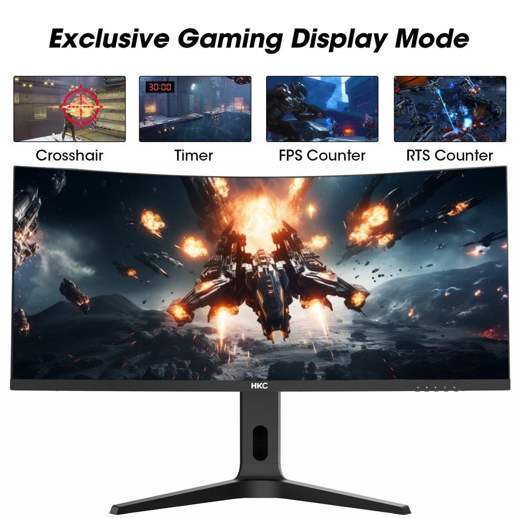 HKC MG24H2UB 34" 165HZ WQHD 3440 x 1440 Ultra Wide Curved Gaming ...