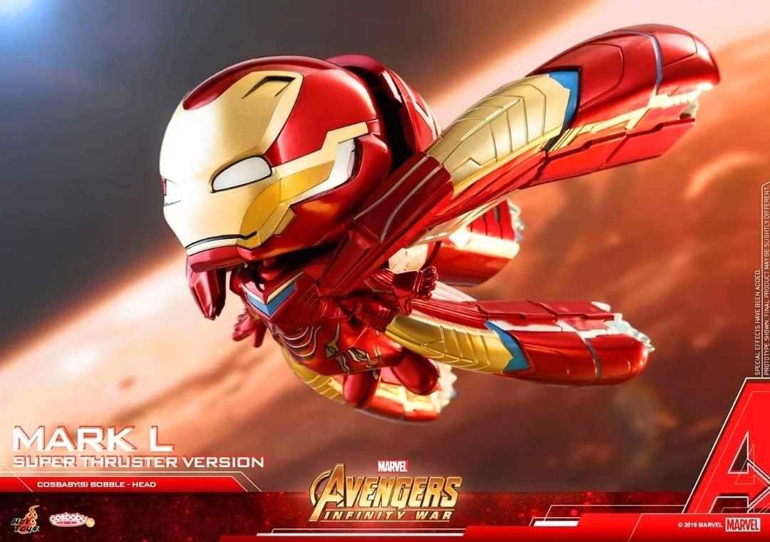 Hot Toys Cosbaby Avengers Infinity War Iron Man Mark L Super Thruster ...