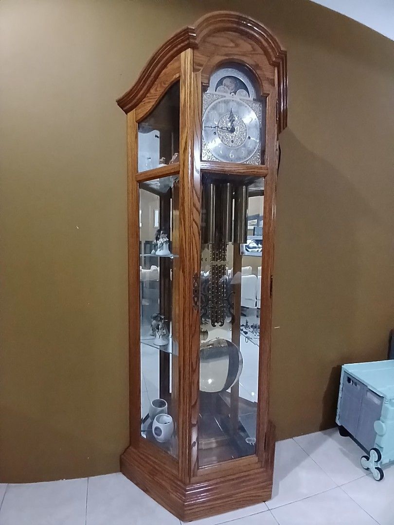 Howard Miller Majestic Curio Grandfather clock, Furniture & Home Living ...