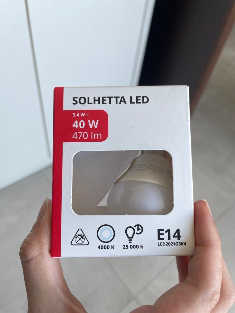 IKEA SKAFTET lamp base + SKOTTORP lamp shade + e14 bulbs, Furniture ...