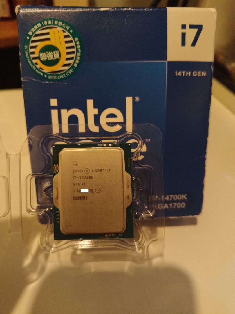 Intel Core i7 14700k Box CPU LGA 1700 行貨 not AMD, 電腦＆科技, 桌上電腦 - Carousell