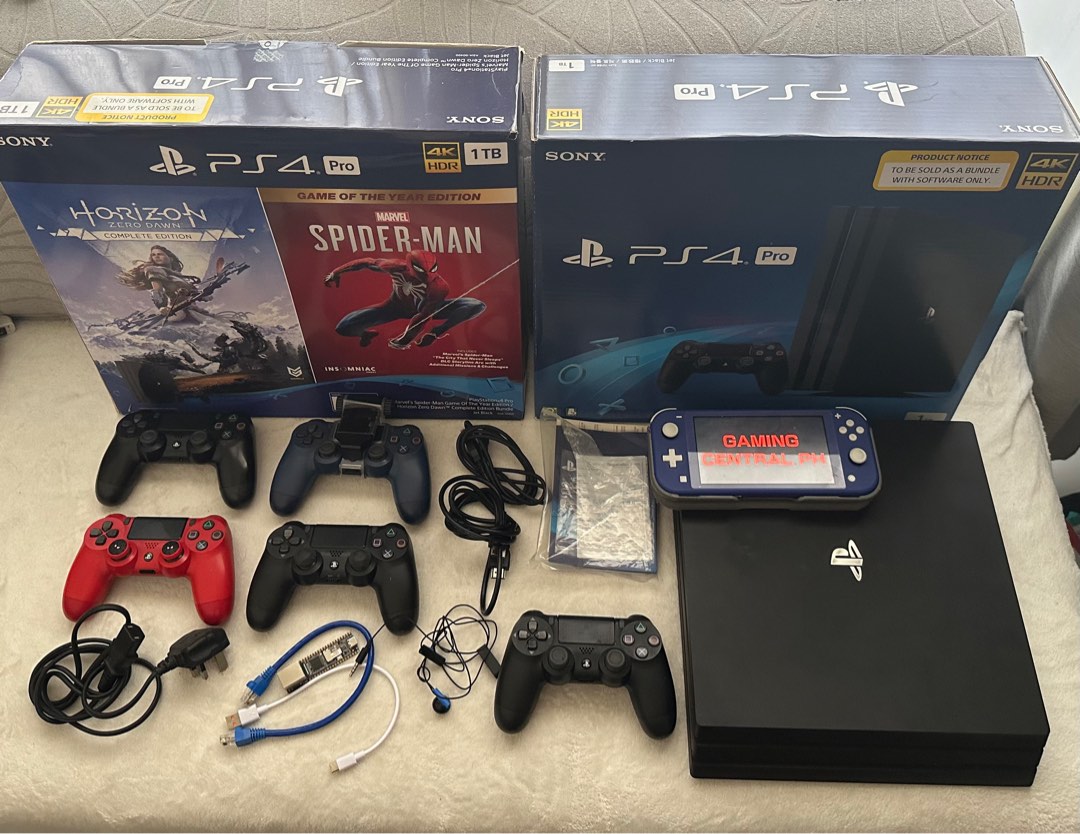 Jailbreak PS4 Pro 1tb with 5 Controllers for SALE, Video Gaming, Video ...