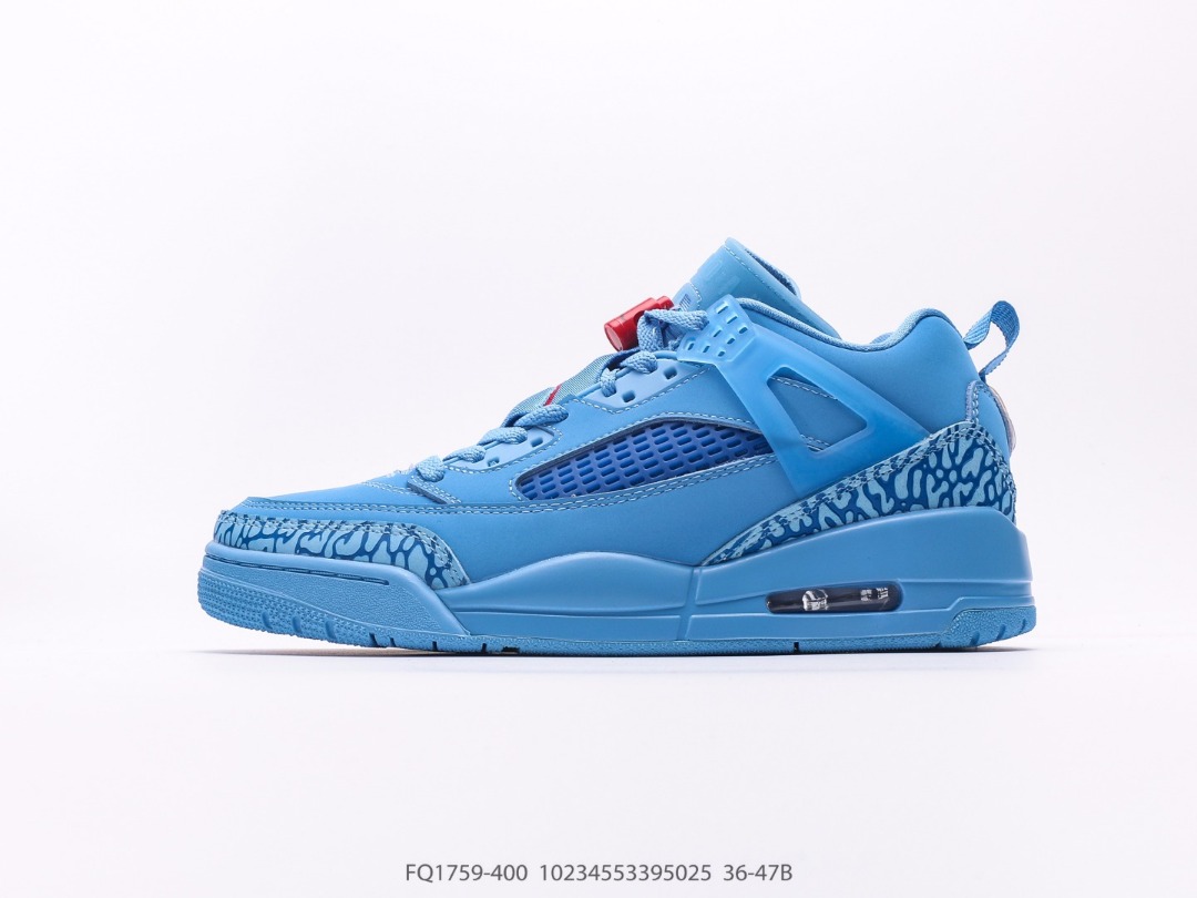 Jordan Spizike Low Houston Oilers shoes us 3 - us 11, Babies & Kids ...