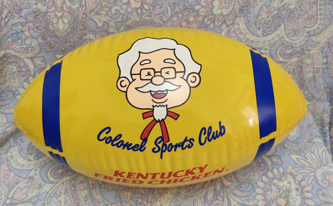 KFC Colonel Sport Club Rugby Ball-Shaped Beach Ball, Hobbies & Toys ...
