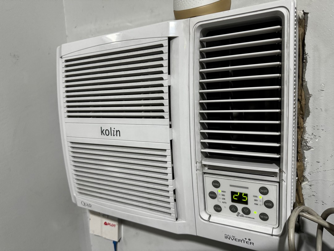 KOLIN WINDOW TYPE 1HP INVERTER, TV & Home Appliances, Air Conditioning ...