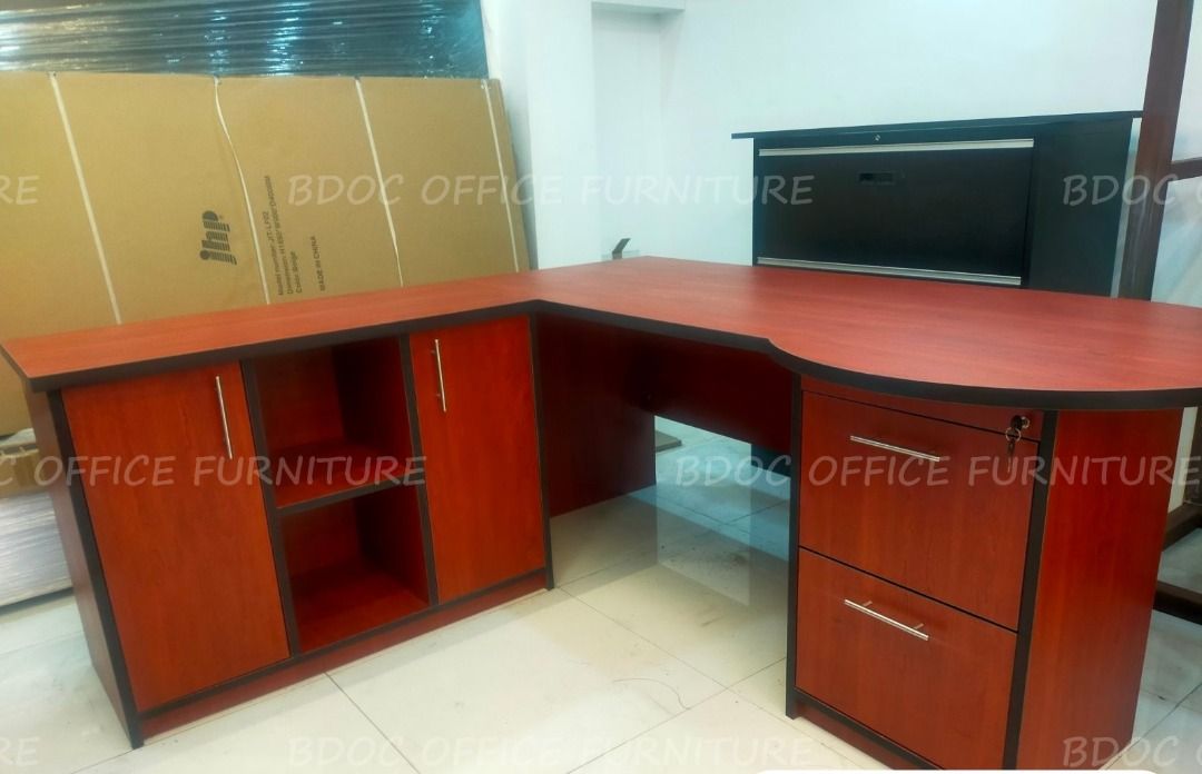 L- Type Executive Table Brand New, Furniture & Home Living, Office ...
