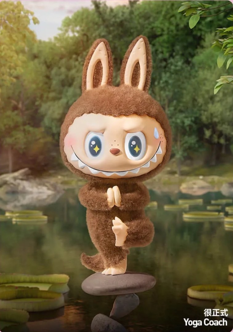 Labubu Yoga coach, Hobbies & Toys, Toys & Games on Carousell