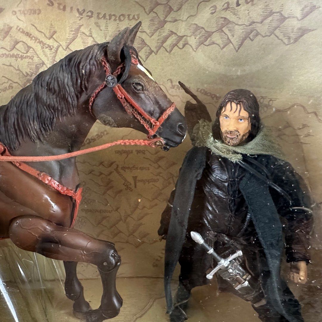 Toybiz The Lord Of The Rings Aragorn And Brego 2002 LOTR Deluxe Horse ...