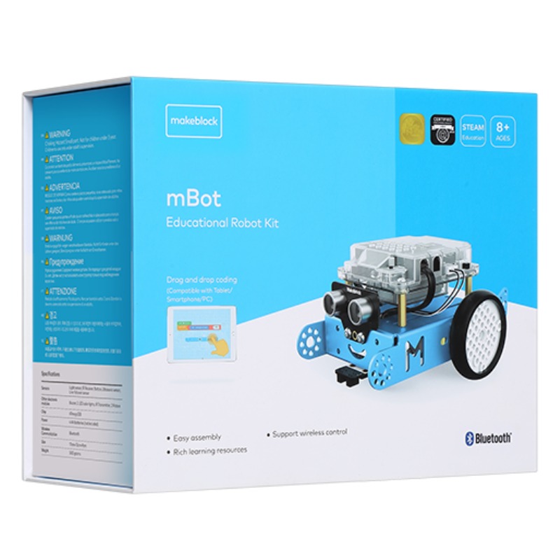Makeblock mBot V1.2 Blue Educational Robot Kit Bluetooth Version ...