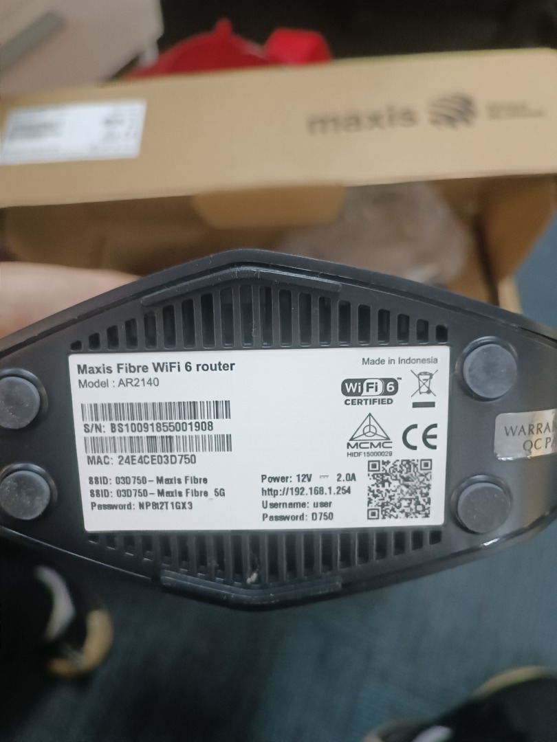 Maxis WiFi 6 5G Mesh Router, Computers & Tech, Parts & Accessories ...
