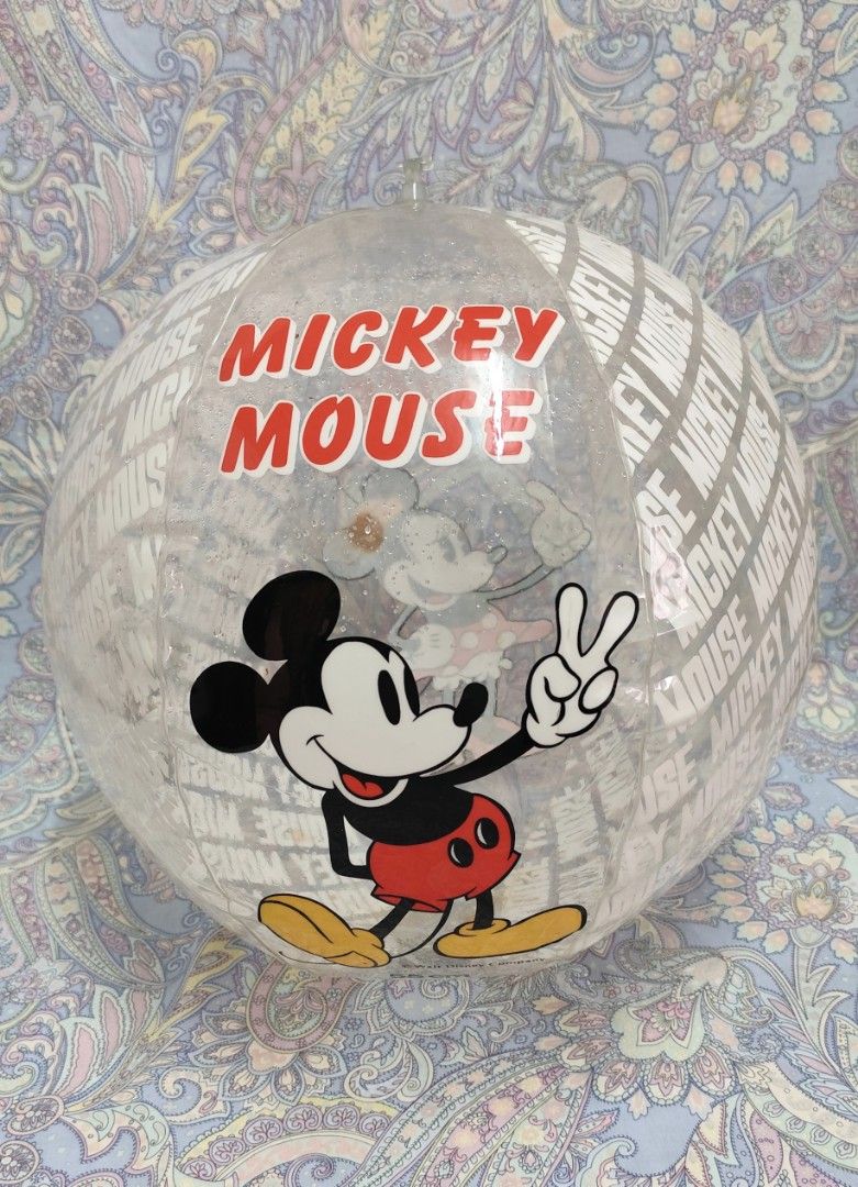 Mickey & Minnie Mouse Beach Ball, Hobbies & Toys, Toys & Games on Carousell