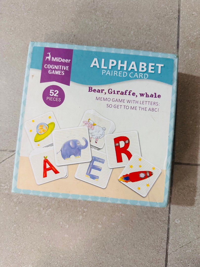 Mideer Alphabet Paired Cards, Hobbies & Toys, Toys & Games on Carousell