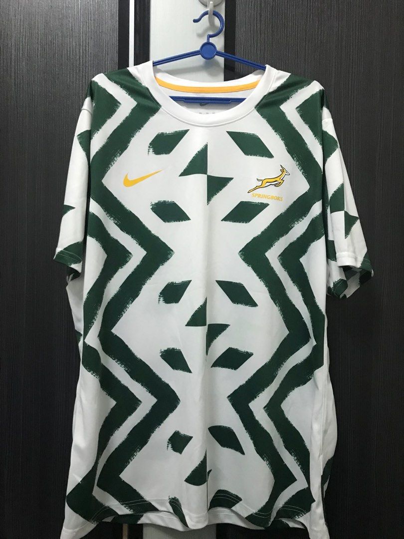 Nike Springboks Men’s Pre-Match Training Rugby Shirt 2024/25, Men's ...