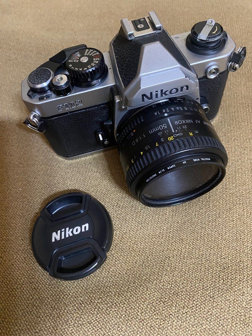 NIKON FM2 BODY WITH NIKKOR AF 50mm 1.8D LENS, Photography, Cameras on ...