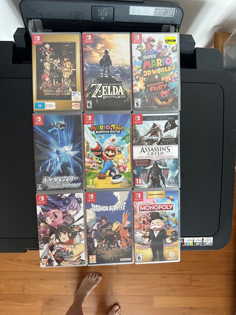 Nintendo Switch game Sword art online / Zelda breath of the wild ...