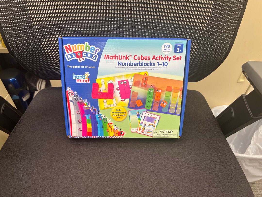 現貨 Numberblocks hand2mind MathLink Cubes 1-10 Activity Set 1-10, 興趣及遊戲 ...