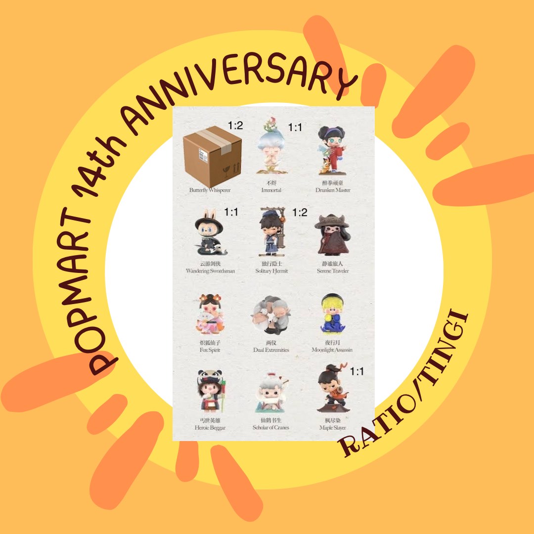 ON HAND: POPMART 14th ANNIVERSARY, Hobbies & Toys, Toys & Games on ...