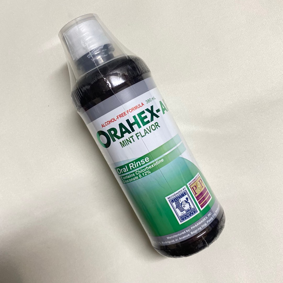 ORAHEX Orahex Oral Rinse Mint Flavor 380ml Alcohol Free, Beauty ...