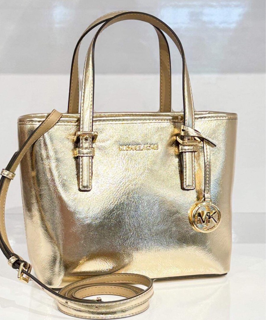 Original MK Carry All Satchel in Gold, Women's Fashion, Bags & Wallets ...