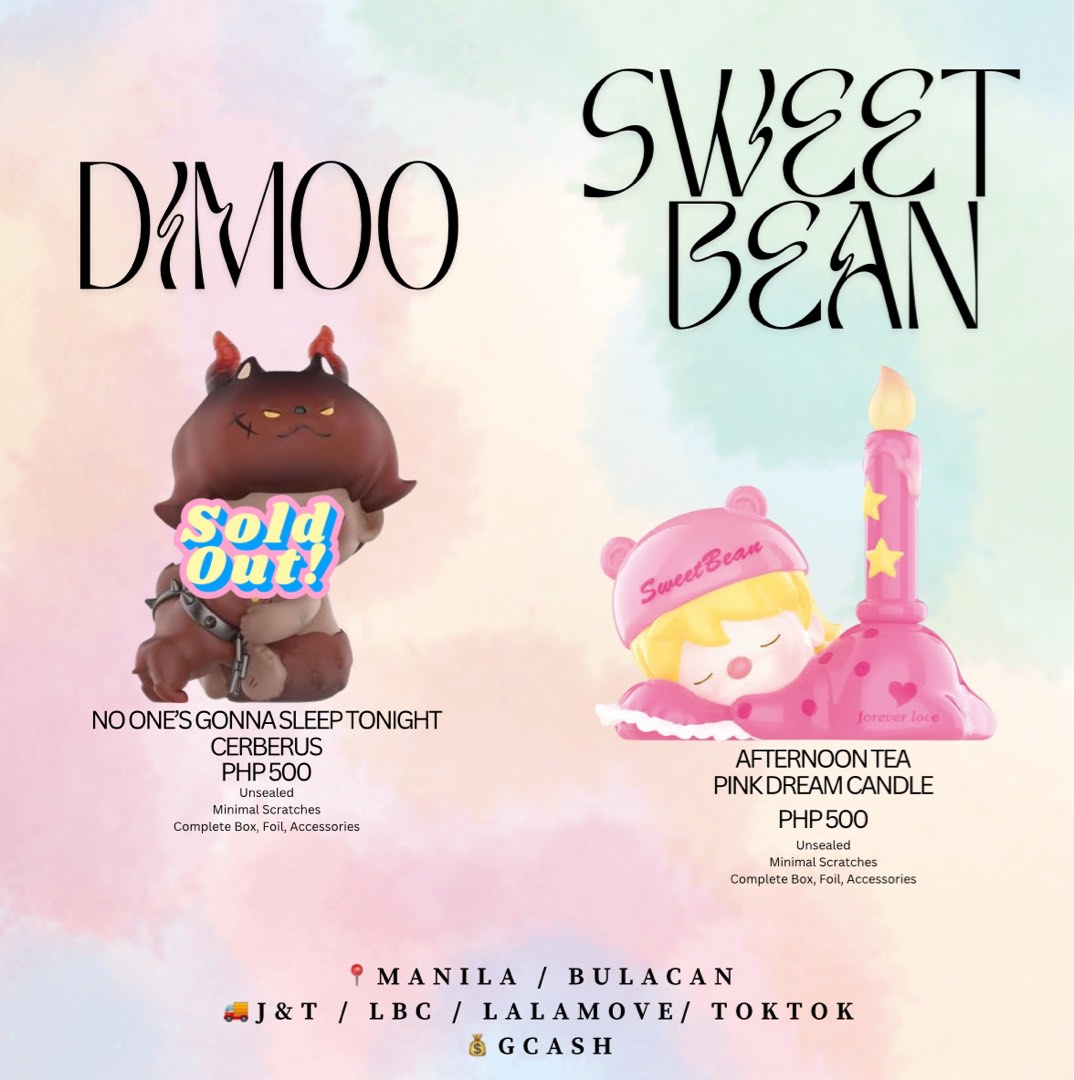 Pop Mart Dimoo + Sweet Bean, Hobbies & Toys, Toys & Games on Carousell