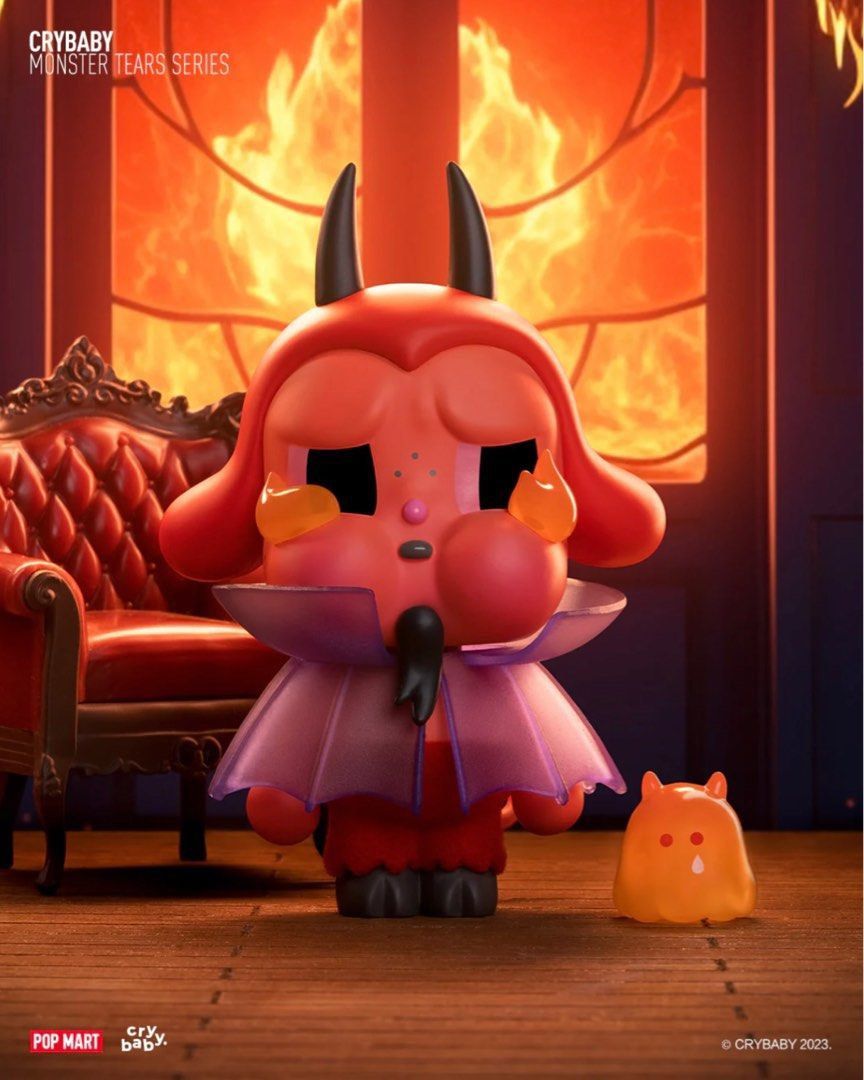 Popmart Crybaby Monster Tears - Burn Baby Burn, Hobbies & Toys, Toys ...