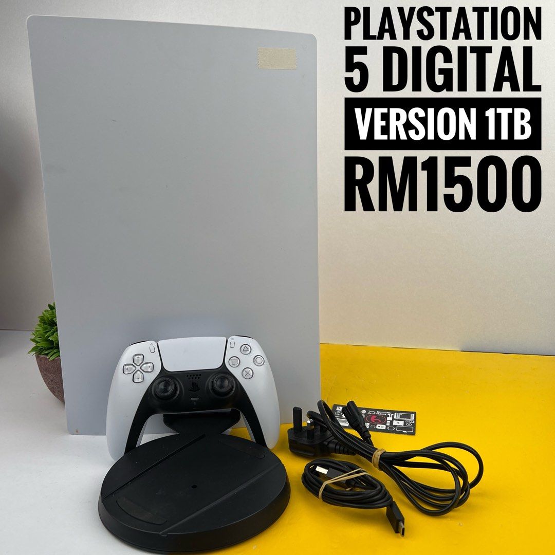 Ps5 Digital version, Video Gaming, Video Game Consoles, PlayStation on ...