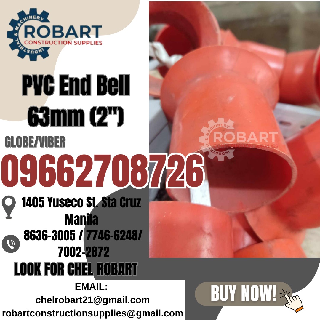 PVC END BELL, Commercial & Industrial, Construction Tools & Equipment ...