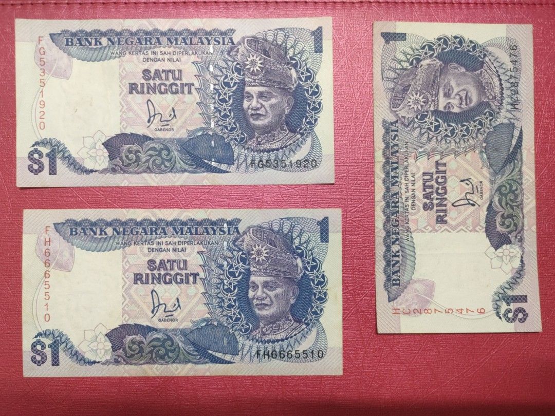 Satu Ringgit Malaysia Note # BS008, Hobbies & Toys, Collectibles ...