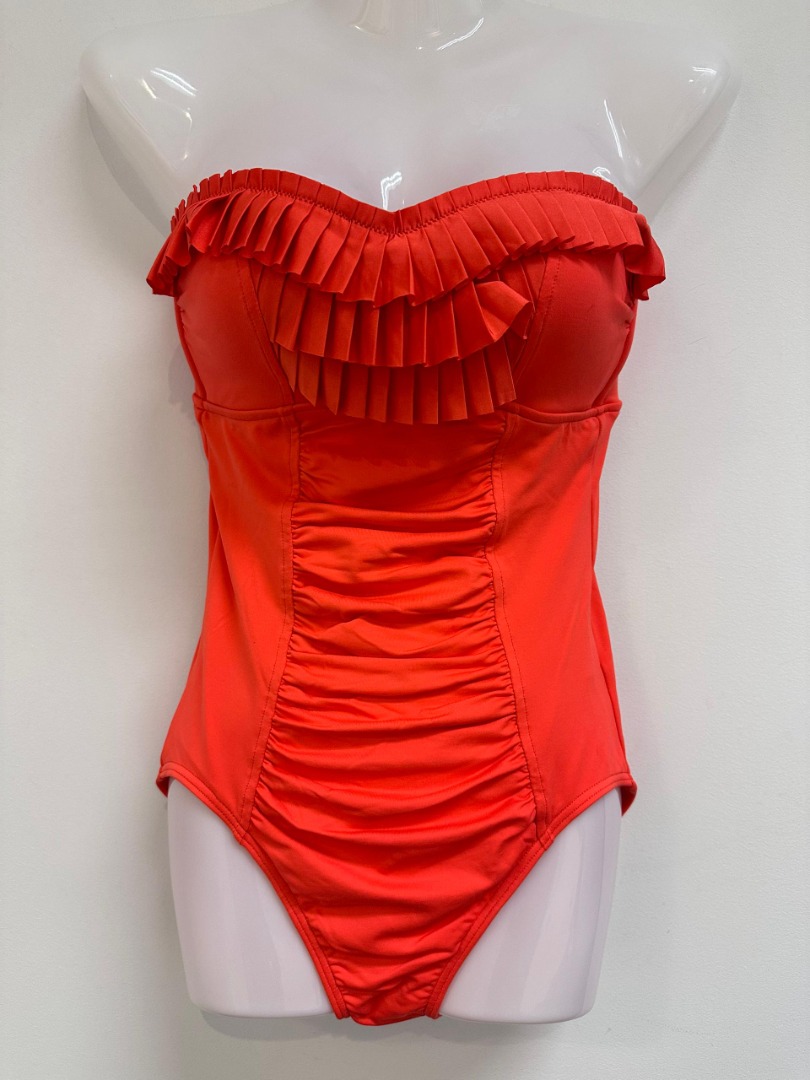 SEAFOLLY chilli red one piece swimsuit, Women's Fashion, Swimwear ...