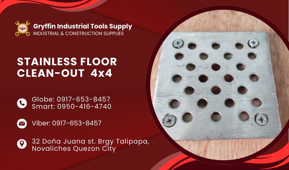 STAINLESS FLOOR CLEAN-OUT 4x4, Commercial & Industrial, Industrial ...