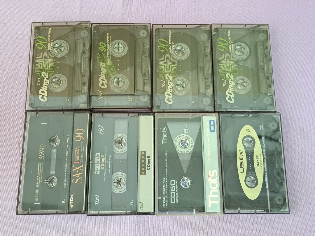 TDK & maxell Type II 錄音帶 Cassette Tape 用過, 每盒$20, 音響器材, 錄音機 - Carousell
