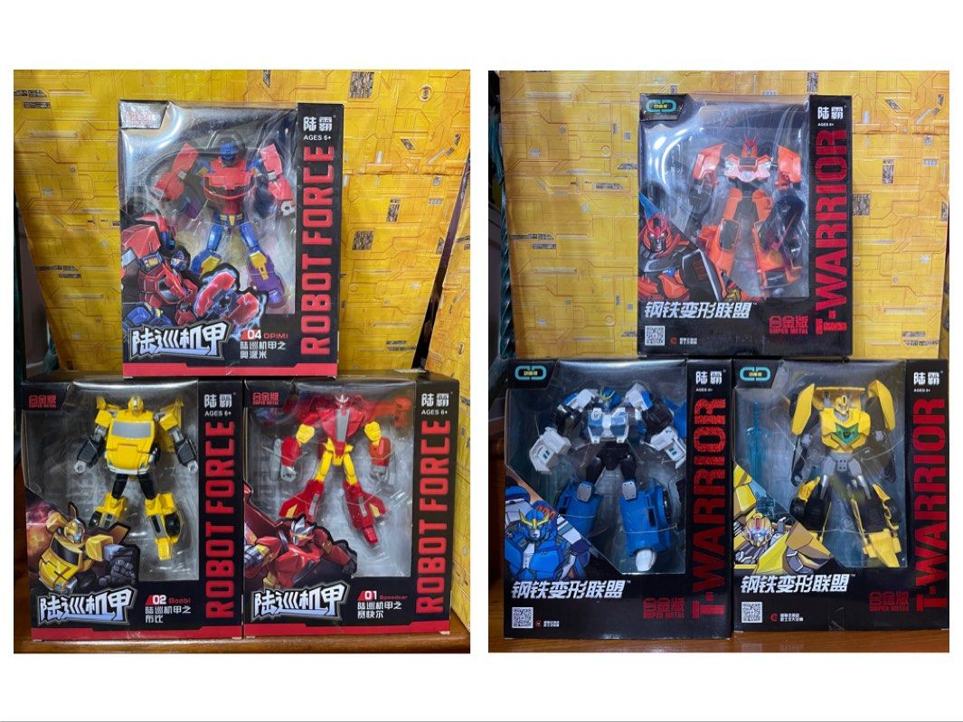 Transformers Lu Ba Robot Force - 01 Speedcar , 02 Boobi (aka Bumblebee ...