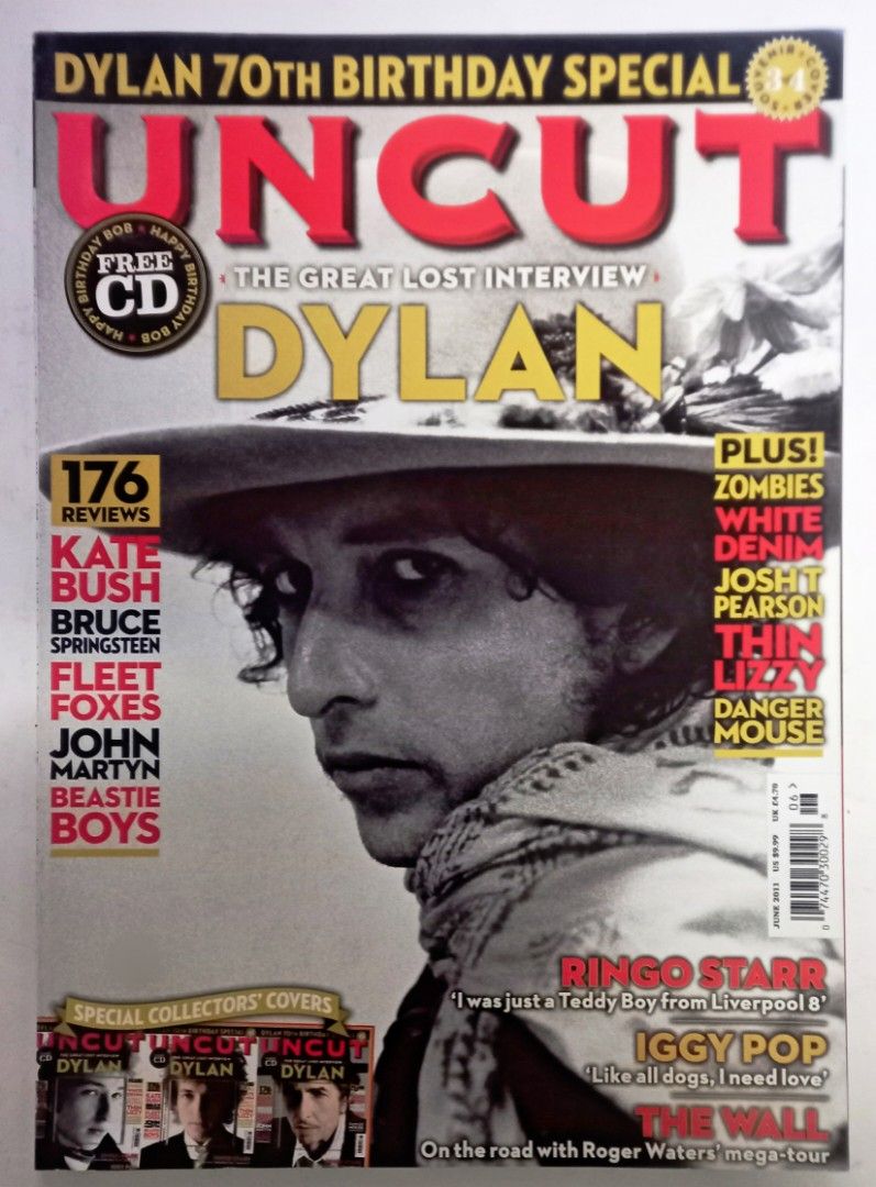 UNCUT MAGAZINE: DYLAN 70TH BIRTHDAY SPECIAL JUNE 2011 TAKE #169 - NO CD ...