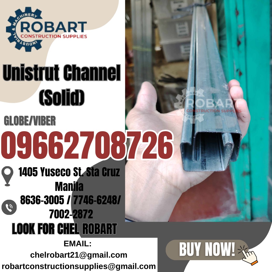 UNISTRUT CHANNEL (SOLID), Commercial & Industrial, Construction Tools ...