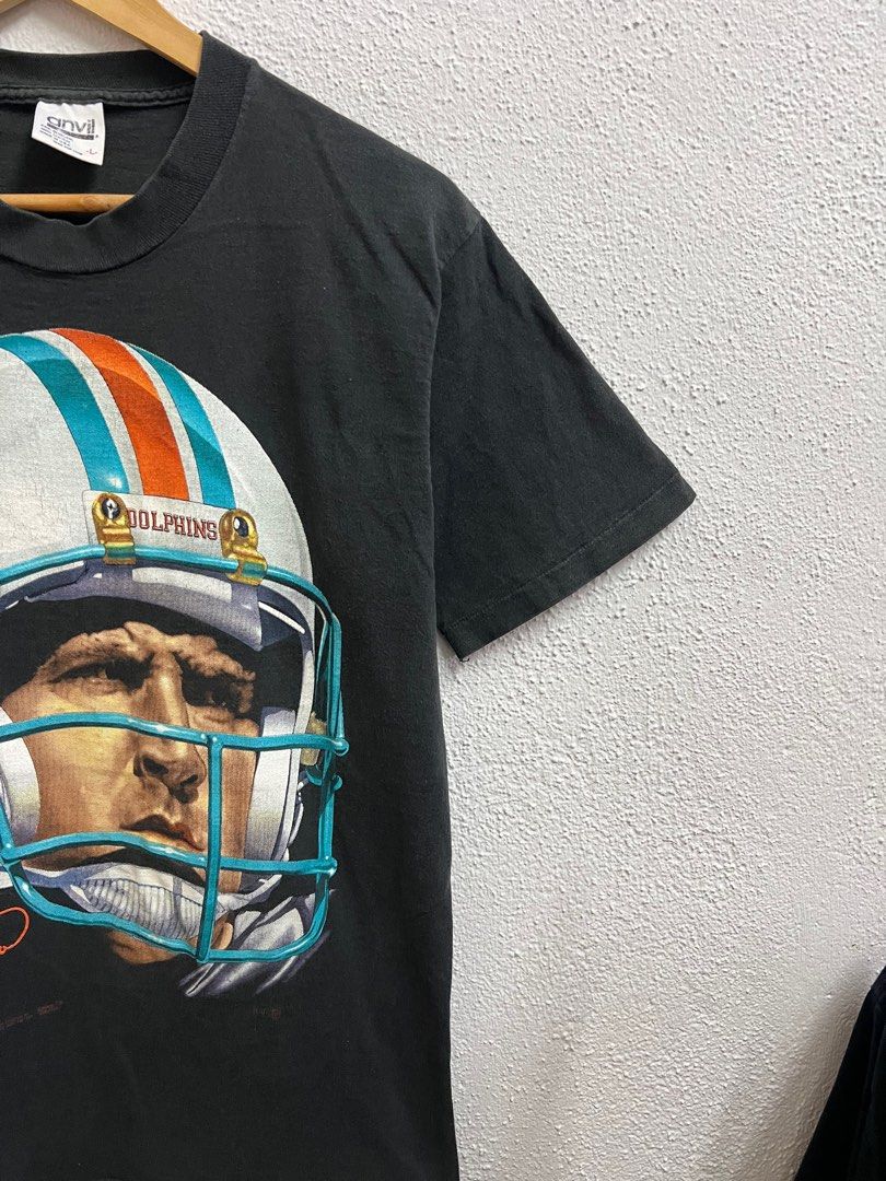Vintage 90s Dan Marinho Miami Dolphin, Men's Fashion, Tops & Sets ...
