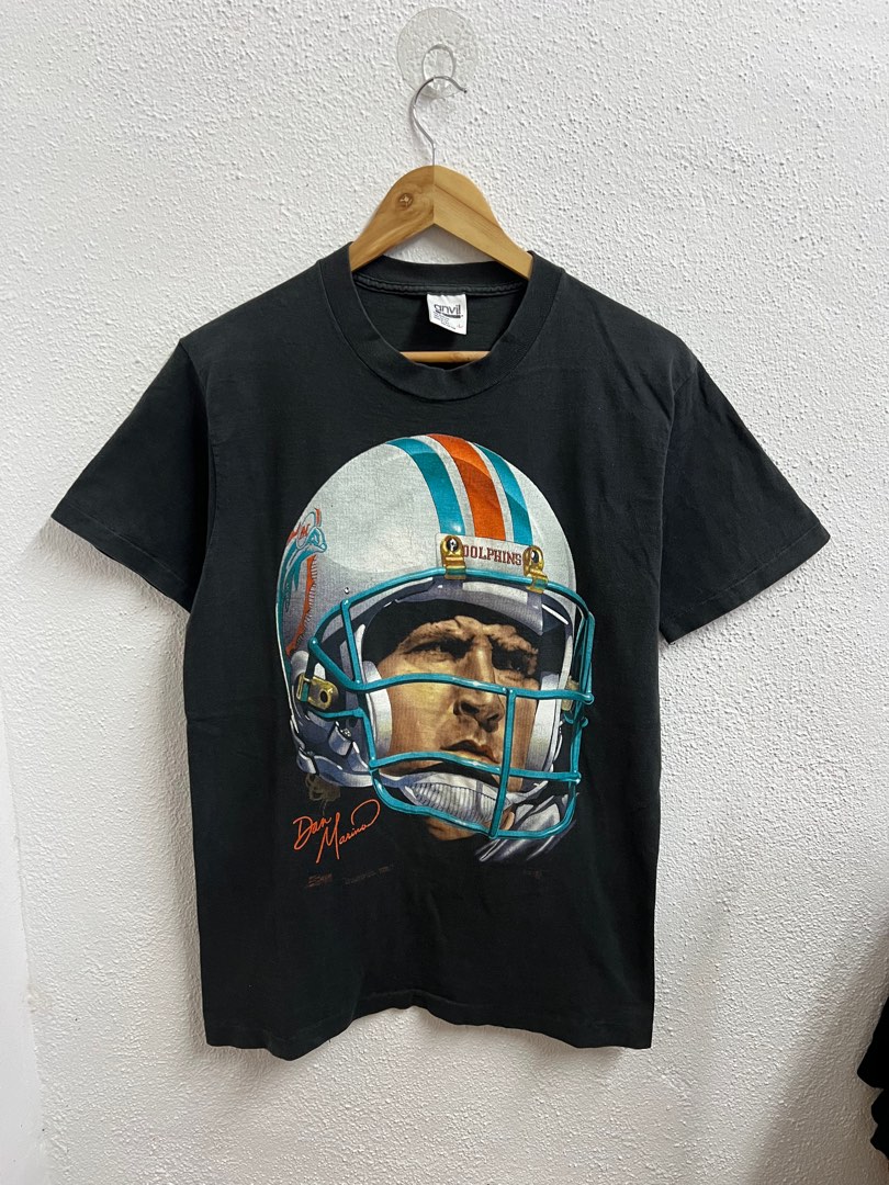 Vintage 90s Dan Marinho Miami Dolphin, Men's Fashion, Tops & Sets ...