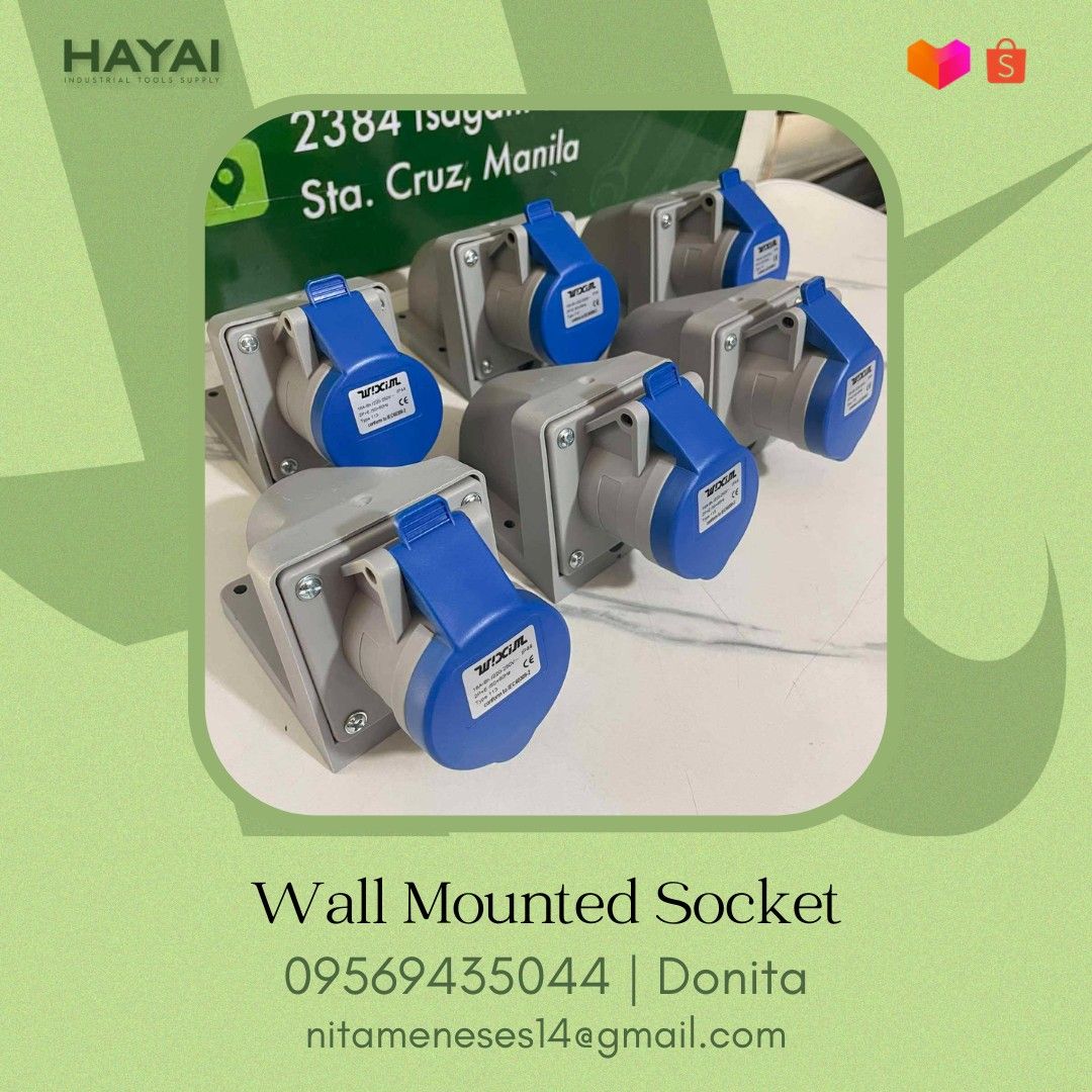 Wall Mounted Socket, Commercial & Industrial, Construction Tools ...