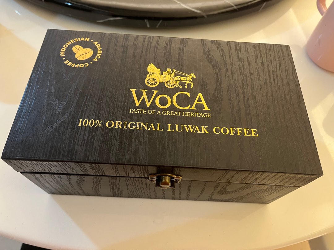 WOCA Luwak coffee empty box, TV & Home Appliances, Other Home ...