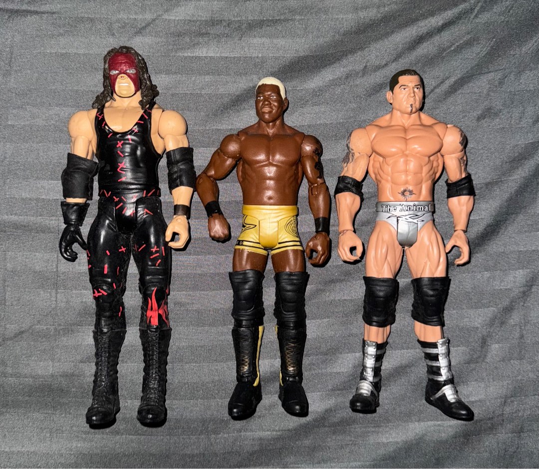 WWE Mattel Basic Action Figure Kane, Shelton, Batista, Hobbies & Toys ...