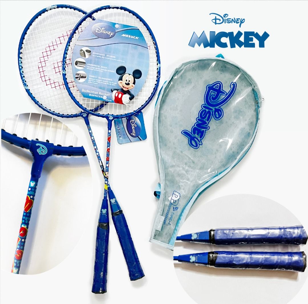 麥斯卡x迪士尼冰雪奇緣及米奇老鼠兒童羽毛球拍（一對）｜Mesuca Disney Frozen and Mickey Mouse kids ...