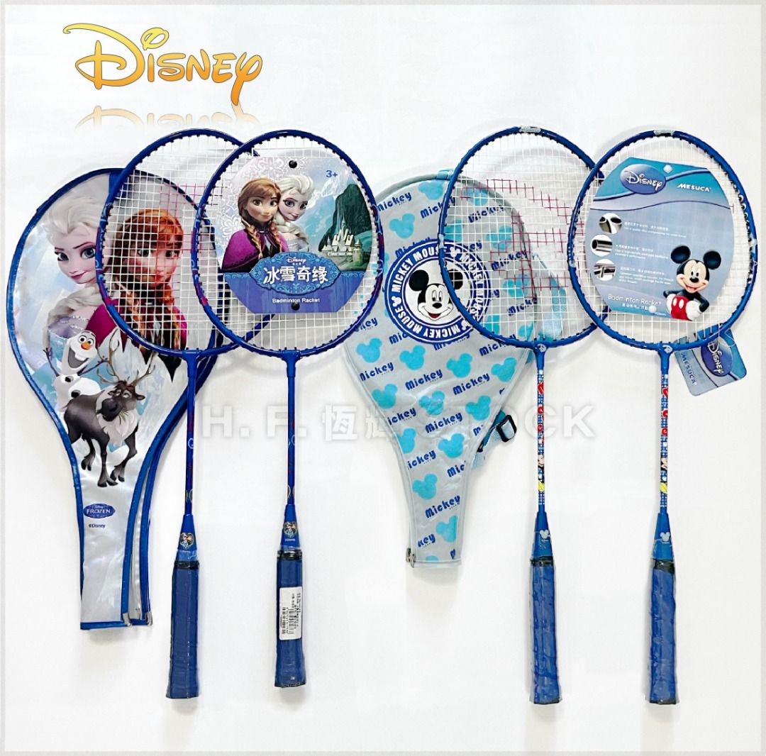 麥斯卡x迪士尼冰雪奇緣及米奇老鼠兒童羽毛球拍（一對）｜Mesuca Disney Frozen and Mickey Mouse kids ...