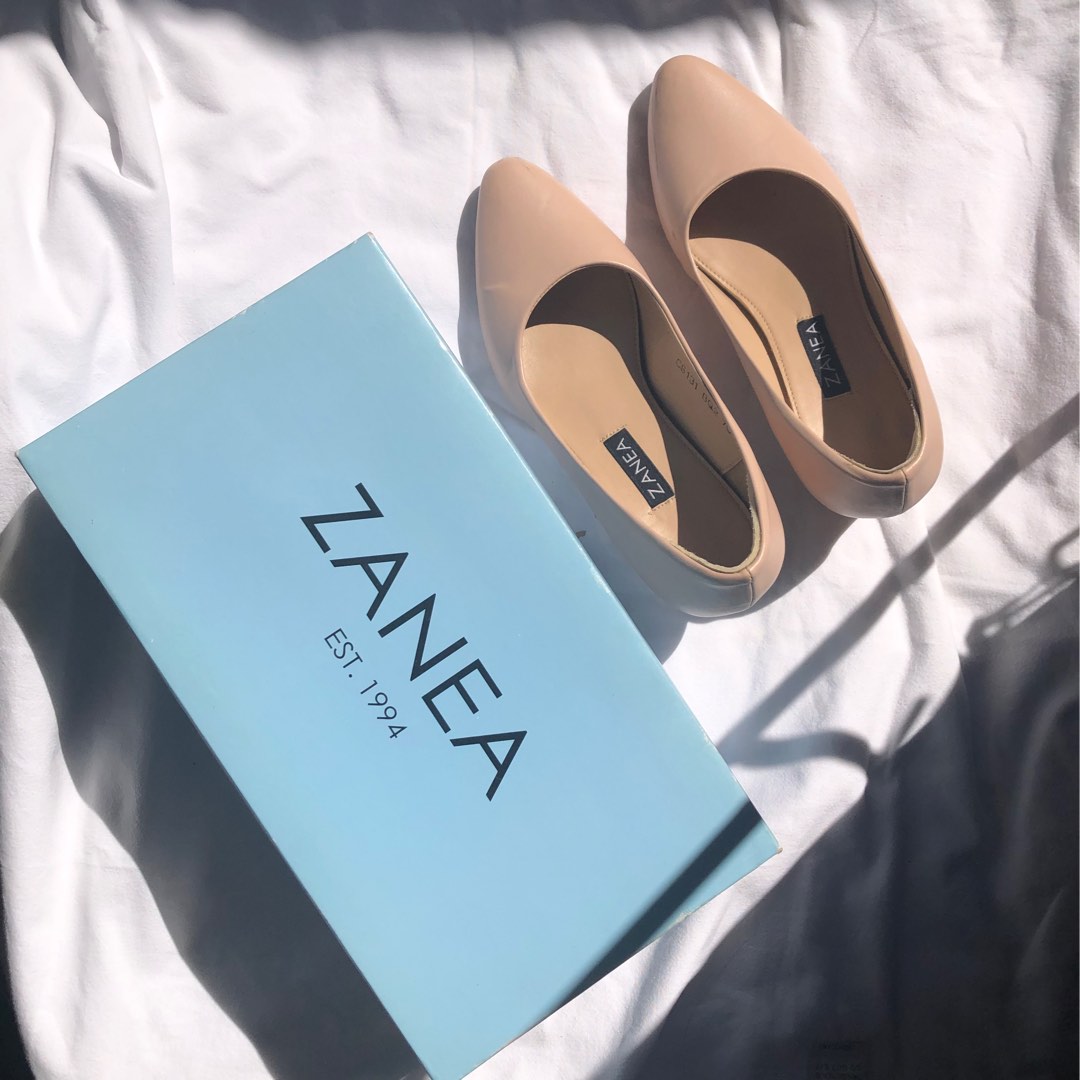Zanea Beige Heels, Women's Fashion, Footwear, Heels on Carousell