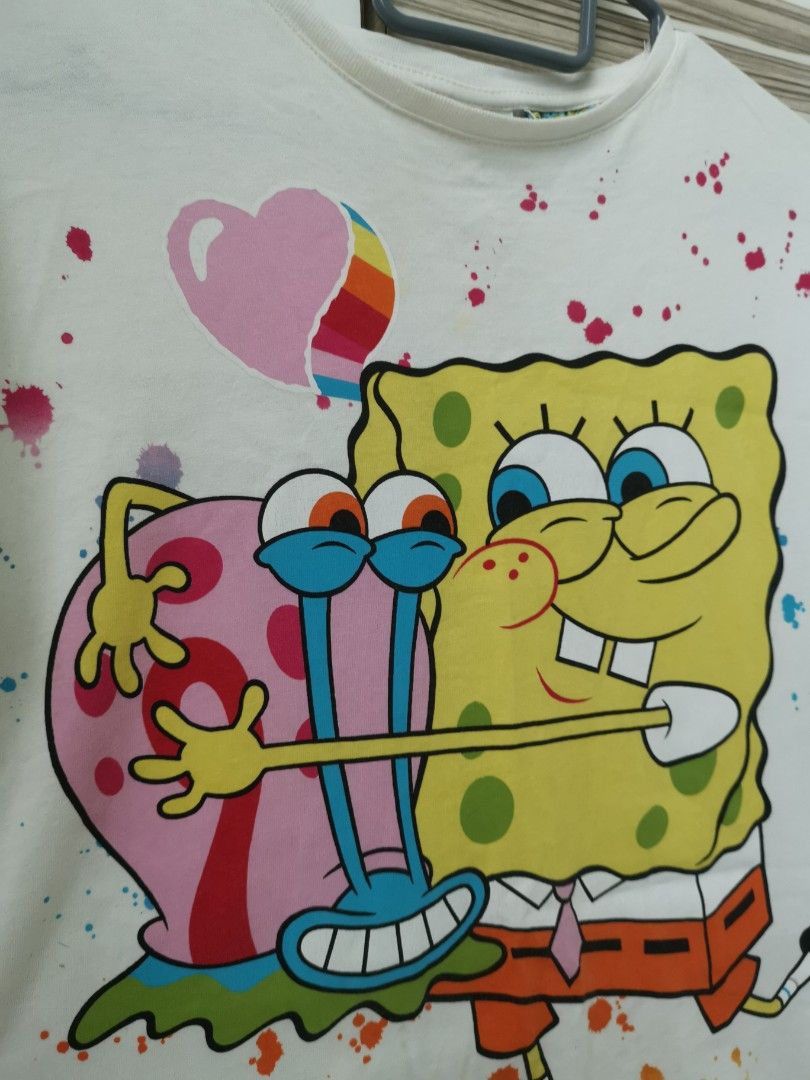 Zara Spongebob T-Shirt, Babies & Kids, Babies & Kids Fashion on Carousell