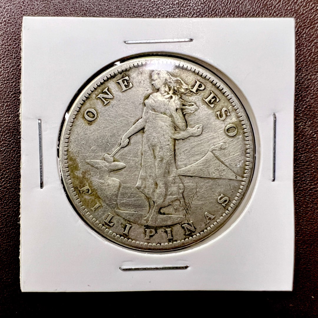 1908 uspi One Peso (F) -b22-2, Hobbies & Toys, Memorabilia ...