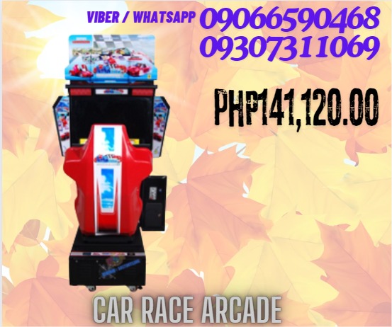"32""LCD Outrun Single Car Arcade game Simulator racing machine ...