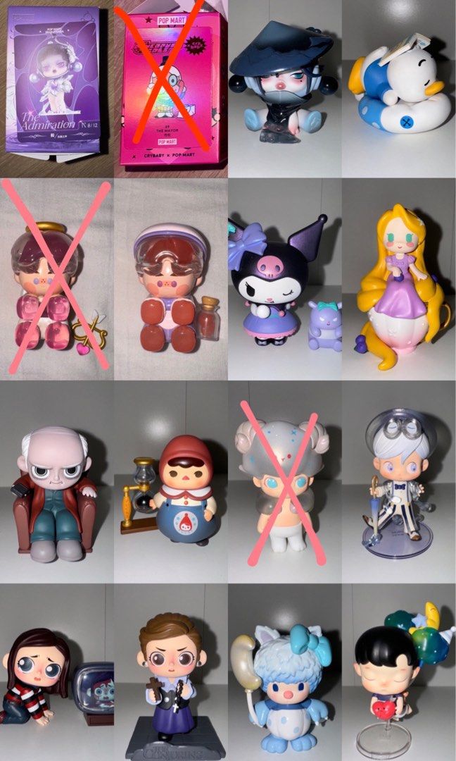 ( dm for price ) Popmart skullpanda, dimoo, pucky, sanrio, pino jelly ...