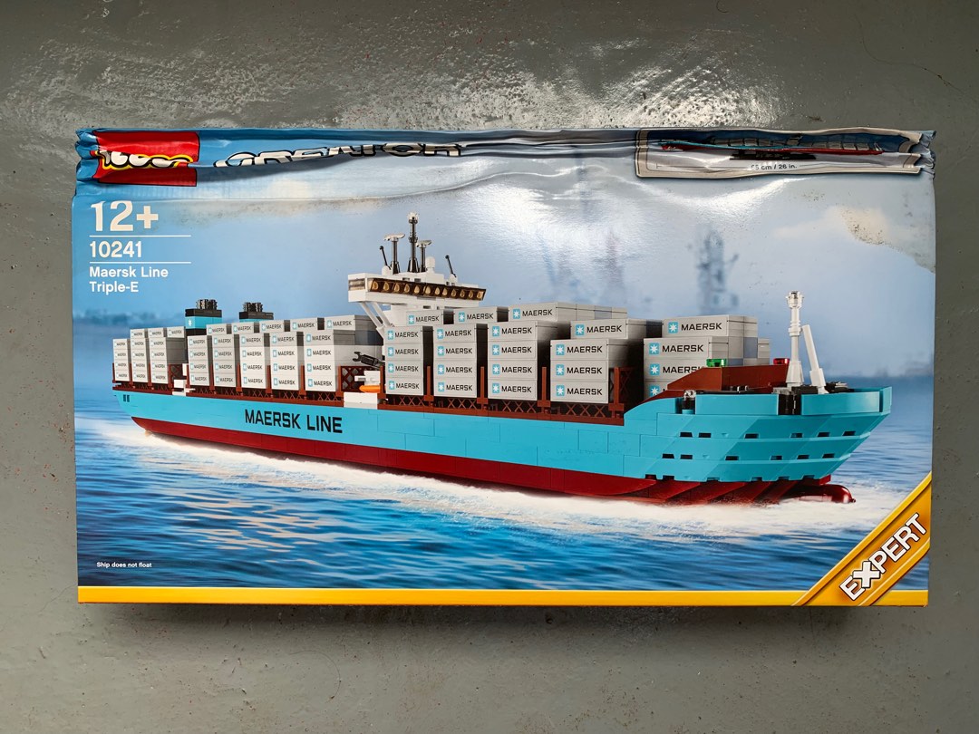[全新,殘盒] LEGO 10241 Maersk Line Triple-E, Creator Expert, 興趣及遊戲, 玩具 & 遊戲 ...