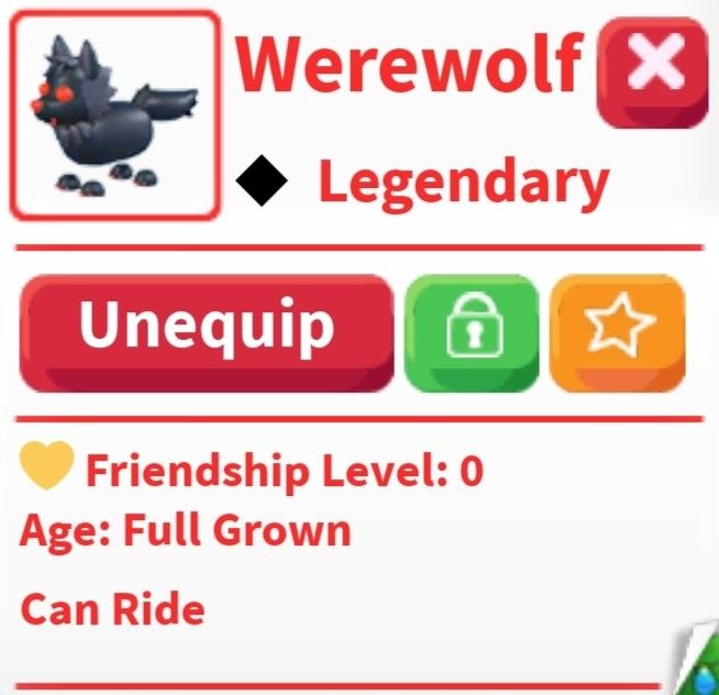 Adopt Me Werewolf!, Video Gaming, Gaming Accessories, In-Game Products ...