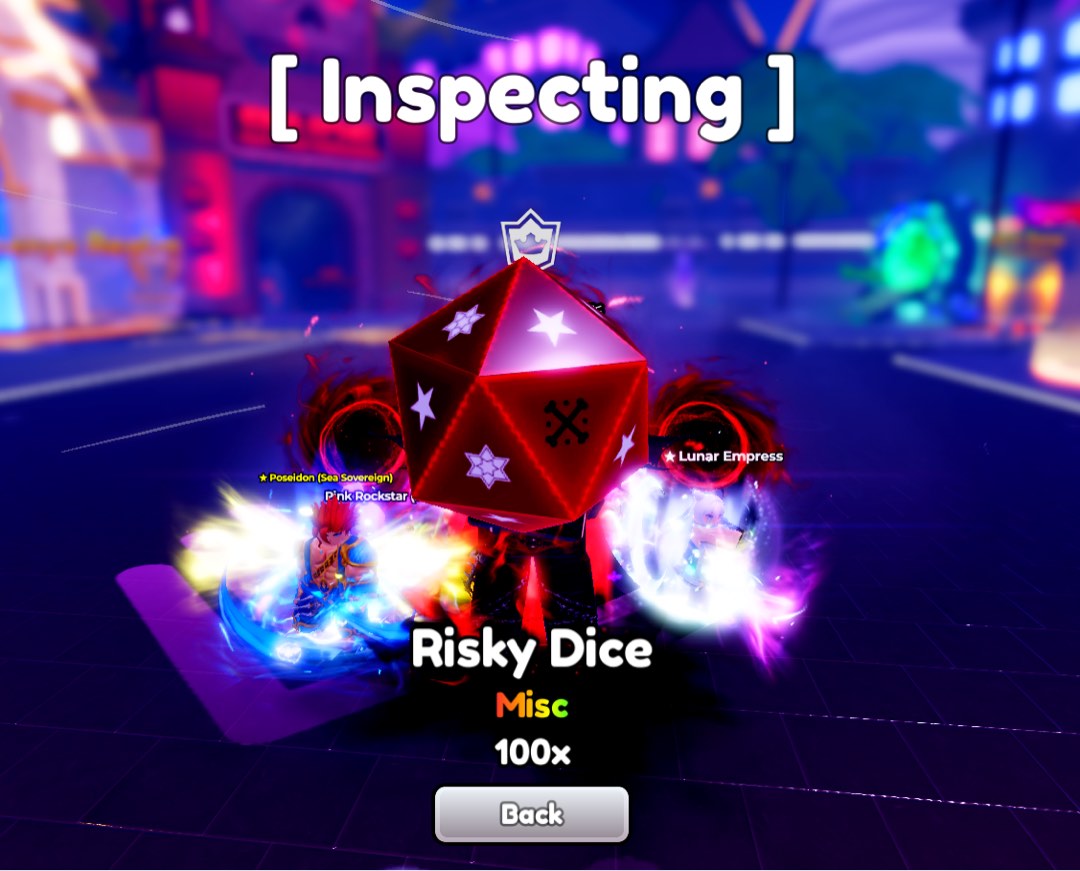 [Anime Defenders] 100 Risky Dice, Video Gaming, Gaming Accessories, In ...