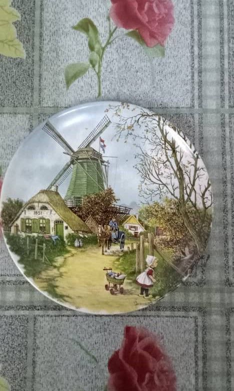 Antique Van Hunnik Collection Plate (Made in Holland), Furniture & Home ...